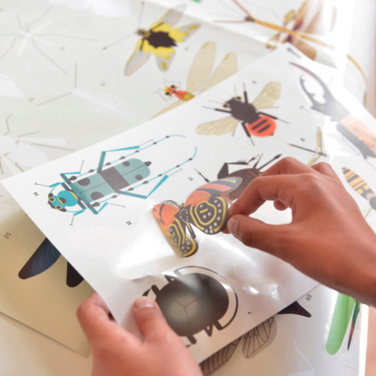 Poster Insectes pour enfants | Apprendre en s'amusant | Poppik Stickers